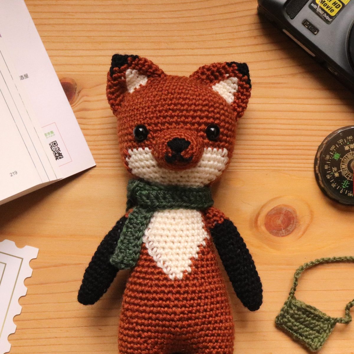 Red fox amigurumi crochet pattern – Calico Crafts HK